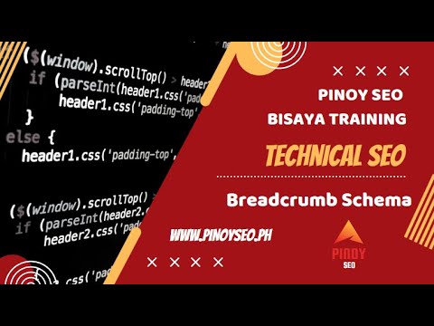How to Implement Breadcrumb Schema - Technical SEO Philippines - Pinoy SEO Bisaya Training - YouTube