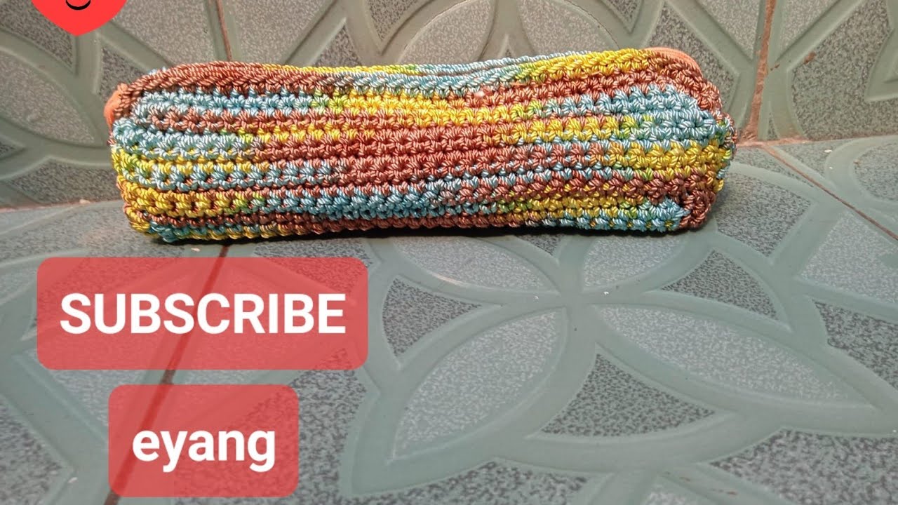 TEMPAT PENSIL RAJUTAN #rajutan #tempatpensil #handmade - YouTube