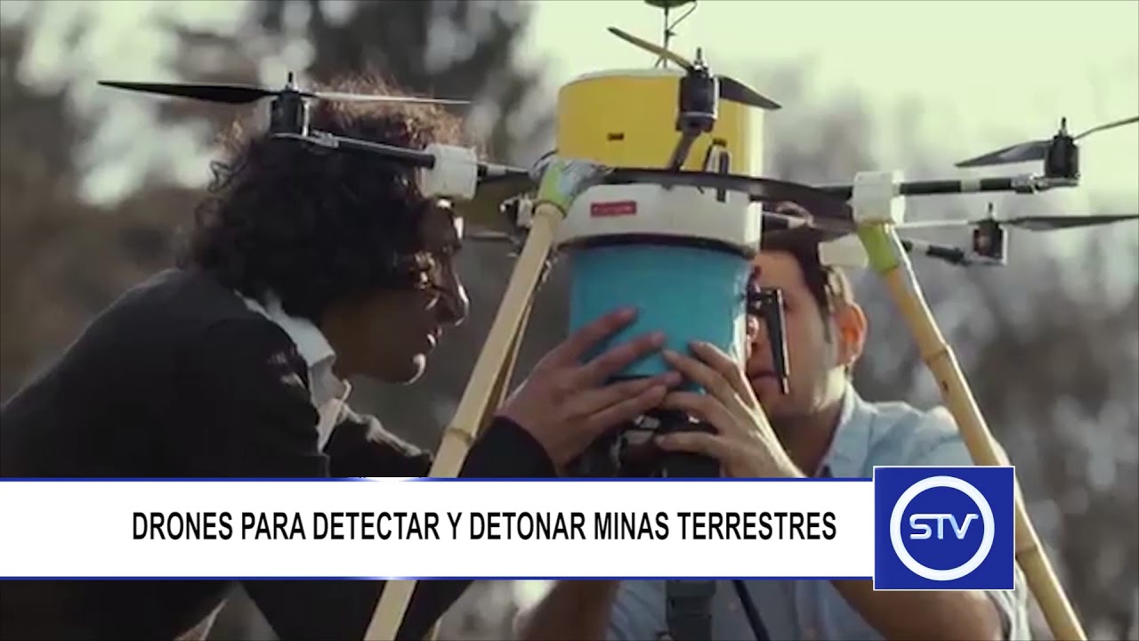 DRONES PARA DETECTAR Y DETONAR MINAS TERRESTRES - YouTube