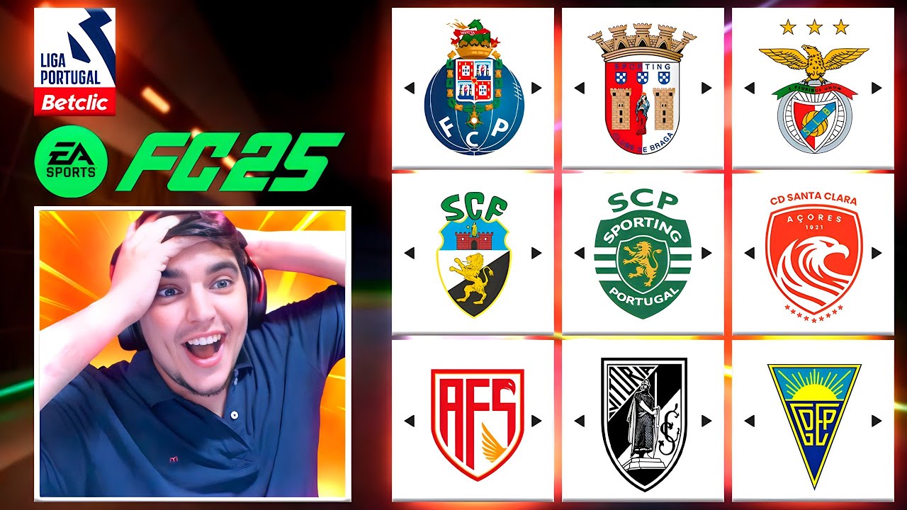 RATINGS DAS EQUIPAS DA LIGA PORTUGAL | FC 25 - YouTube