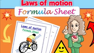 || Formula Sheet|| Laws of motion| Class 11th| Physics ... | Doovi