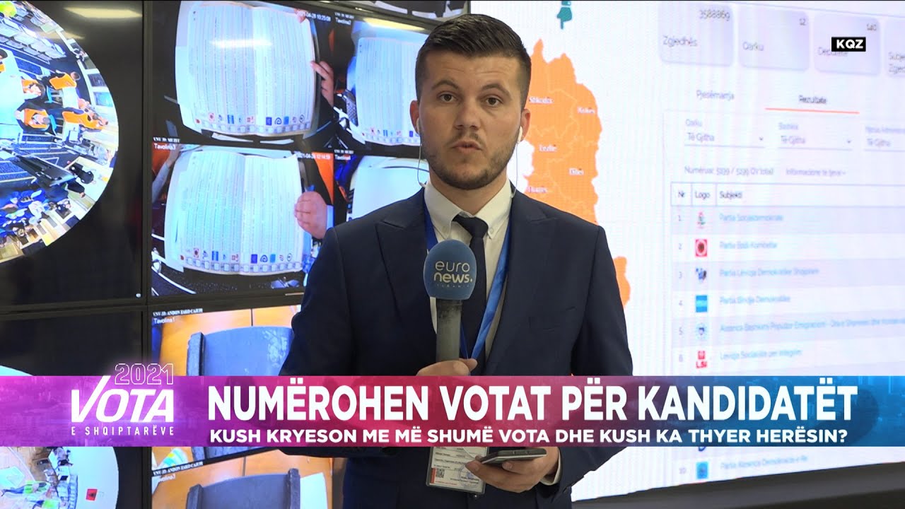 Numërohen votat për kandidatët, raporton gazetari, Ardit Hoxha - YouTube