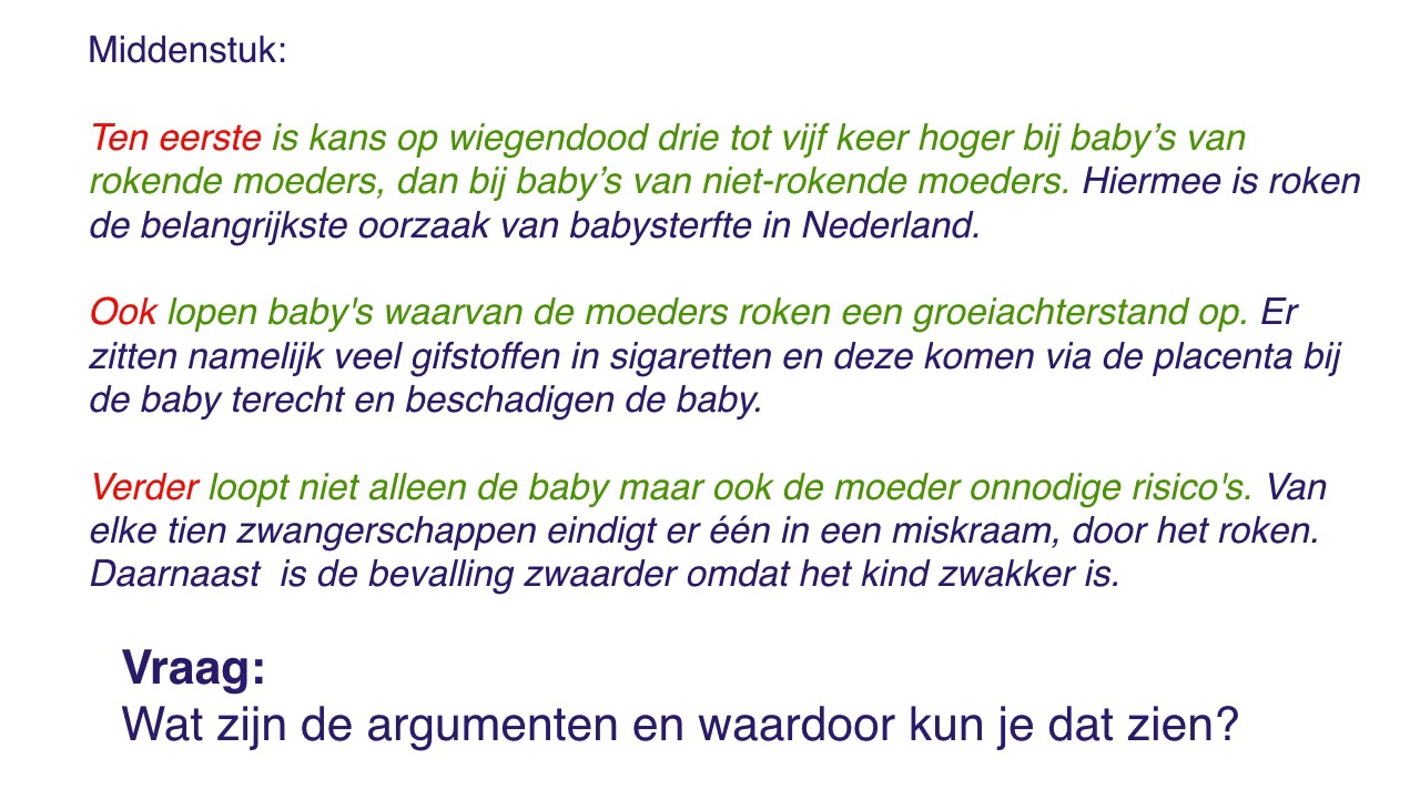 Instructie standpunt en argument in tekst - YouTube