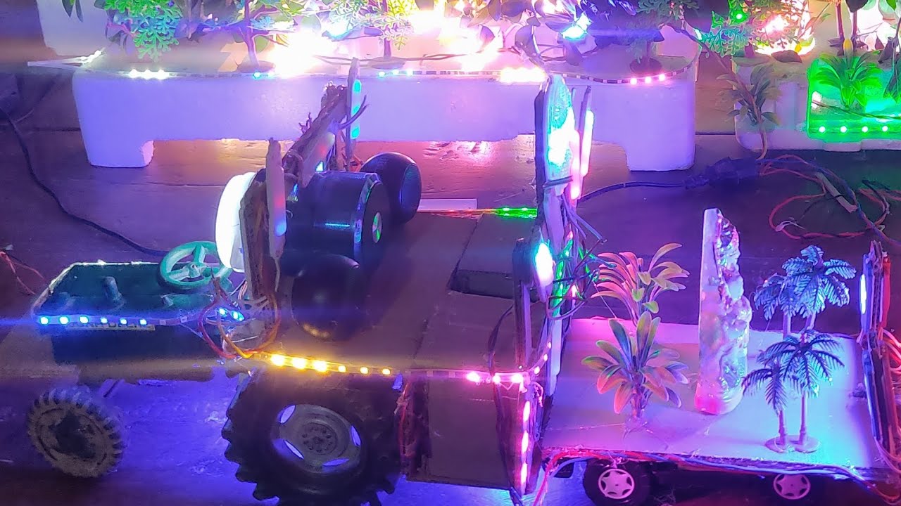 mini DJ , mini dj Durga puja , tractor me bnaya mini speaker se DJ, DJ ...