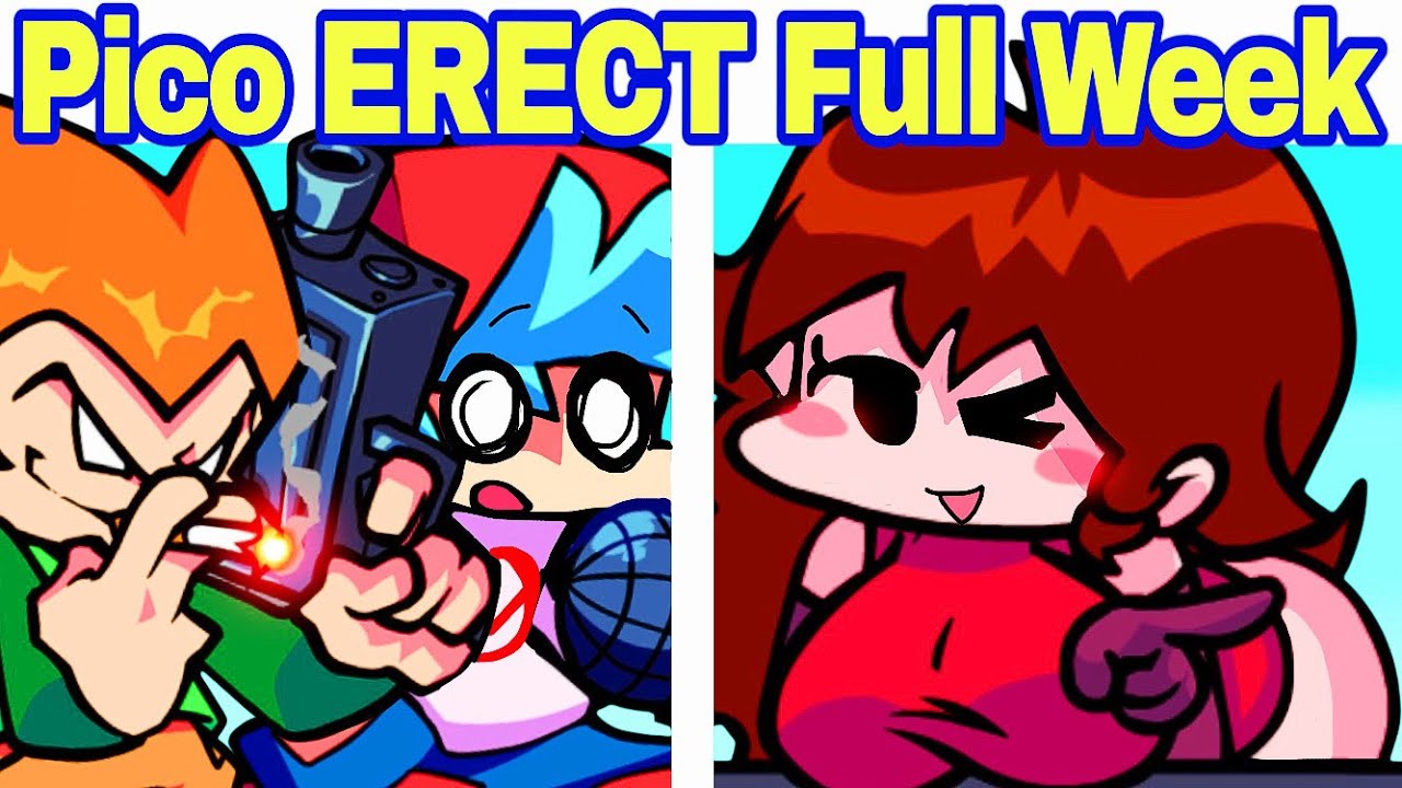 Friday Night Funkin’ VS Pico Erect FULL WEEK Remix + Hev Skins Old ...
