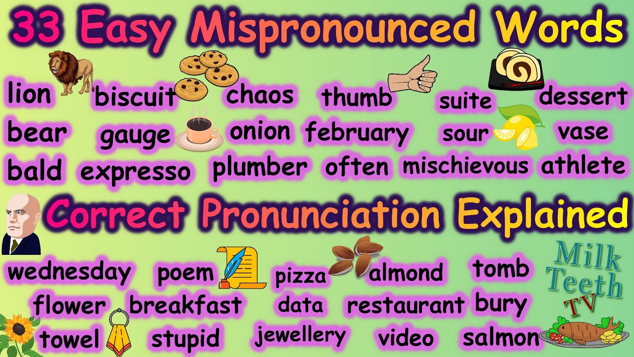 Don't Mispronounce These Words In 2021 | Commonly Mispronounced English Words In Daily Conversation - YouTube don-t-mispronounce-these-words-in-2021-commonly-mispronounced-english-words-in-daily-conversation-youtube