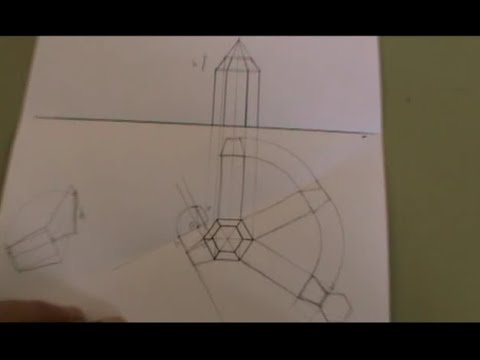 Desarrollo de caja prismática hexagonal con pirámide truncada en la ...