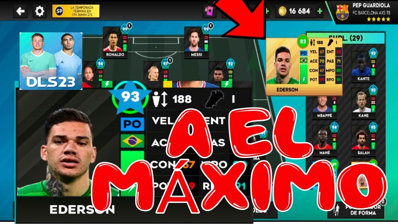 Mejorando a Ederson a el máximo nivel 😎 DLS 23 - YouTube