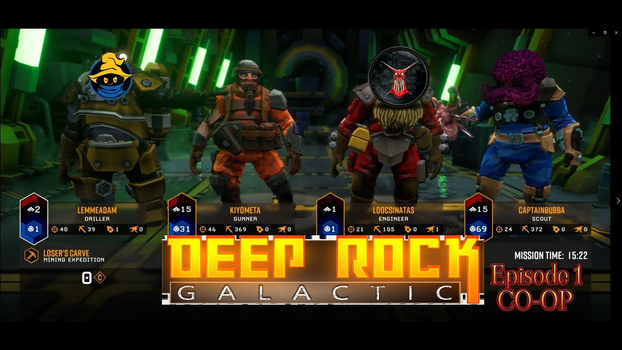 Deep Rock Galactic - 1st time! Online Multiplayer Co-op with Commentary ...