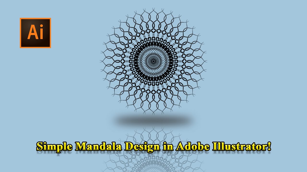 Stunning Mandala Design in Adobe Illustrator | Easy & Creative ...