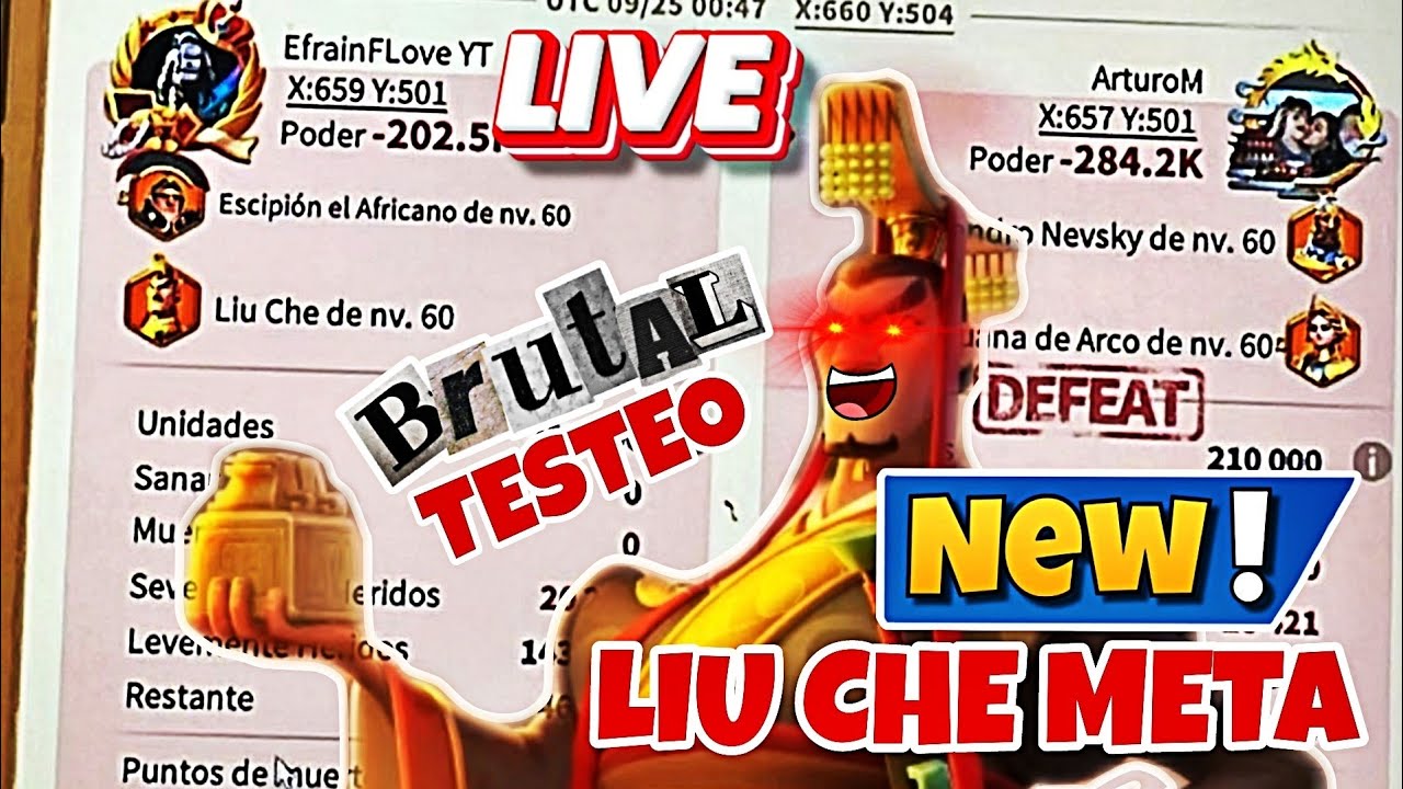 PRUEBA LIU CHE - RISE OF KINGDOMS - YouTube