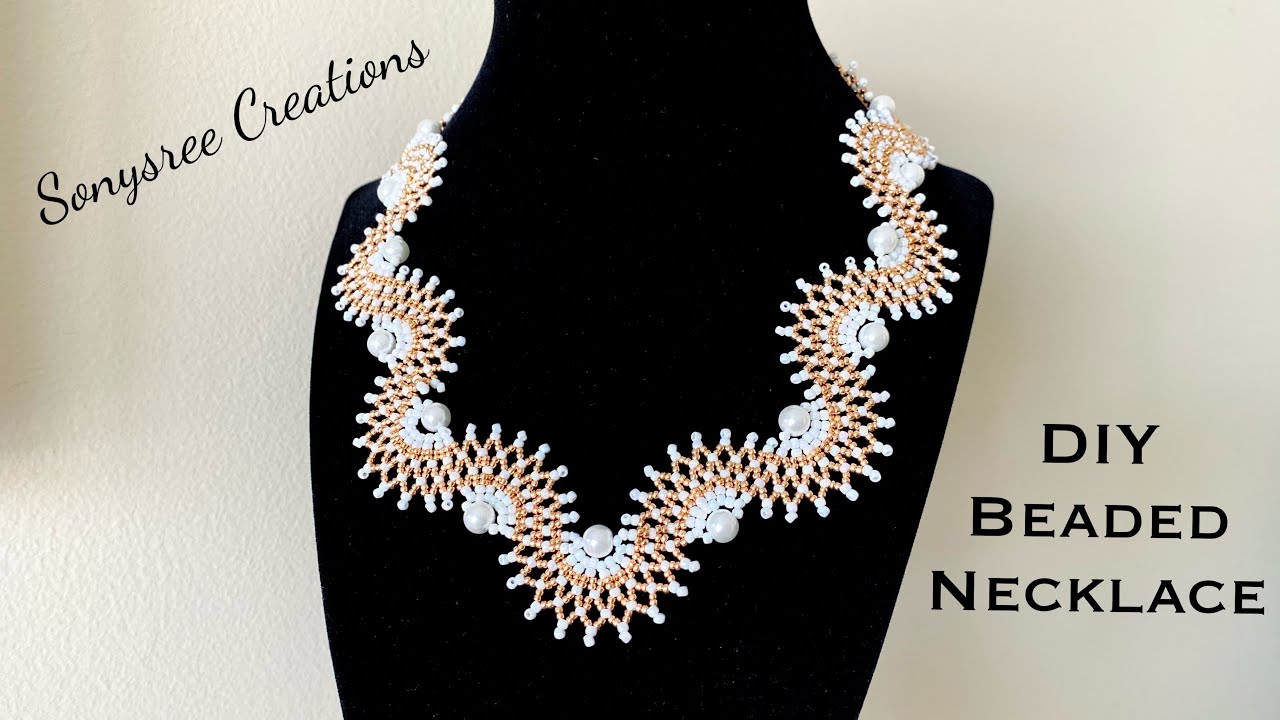 Sunrise Necklace || DIY Beaded Necklace - YouTube