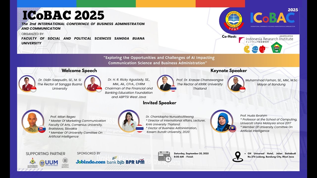 ICoBAC 2025 | The 2nd INTERNATIONAL CONFERENCE OF BUSINESS ...