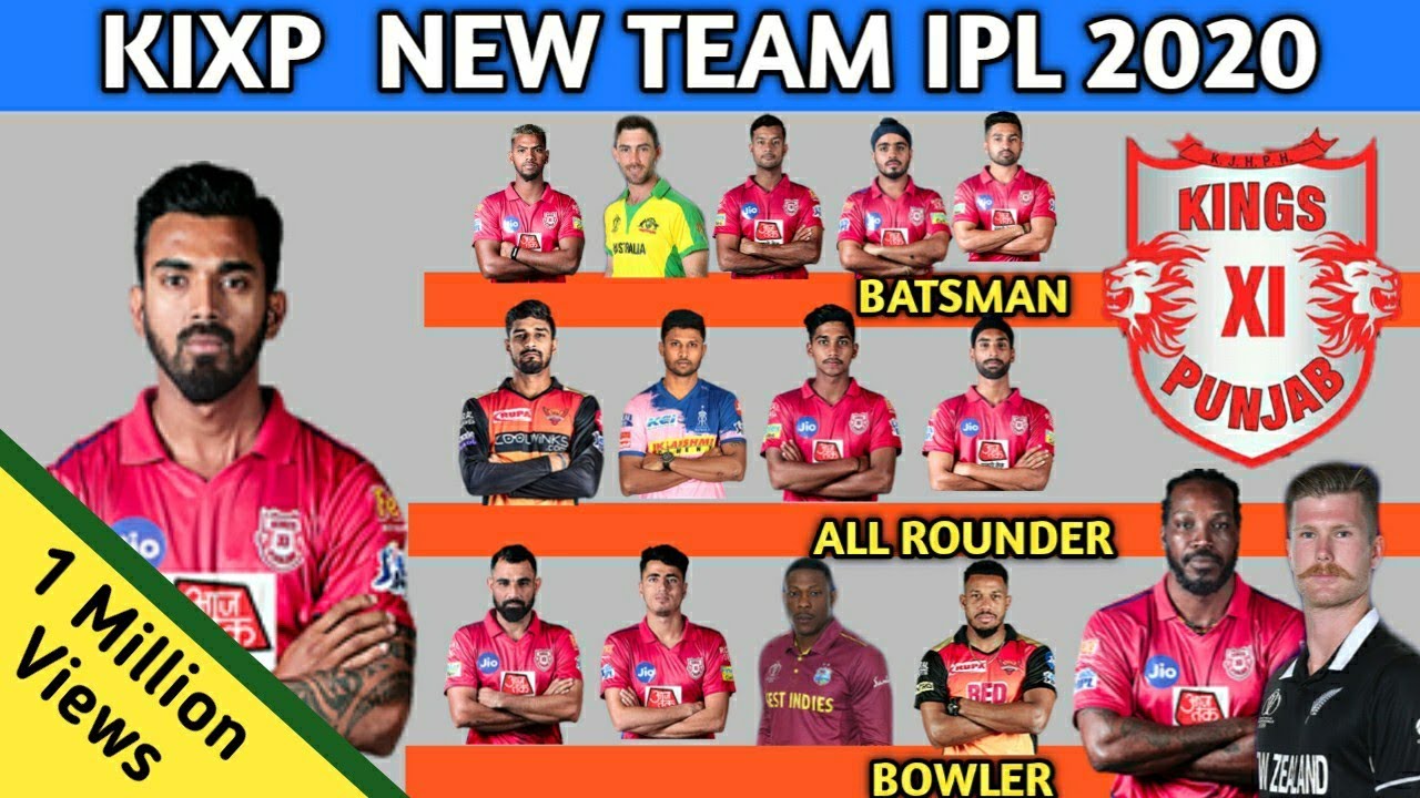 IPL 2020 - KIXP Final squad | KINGS XI PUNJAB - YouTube