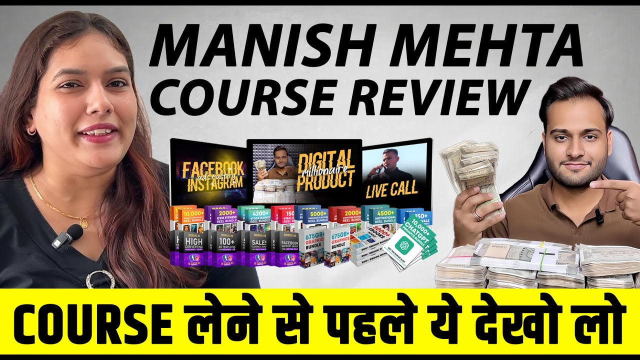 Manish Mehta Digital Product Millionaire Course Review In Hindi - YouTube