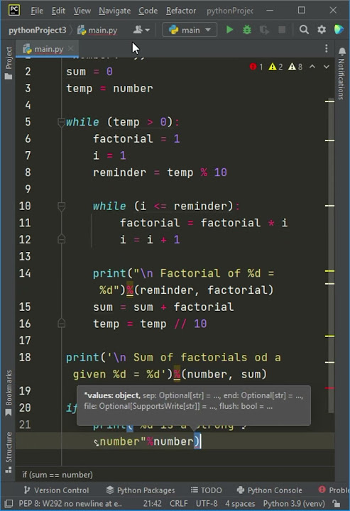 Python Program To Find Strong Number Shorts Pythonprojects Pythonprogramming Youtube