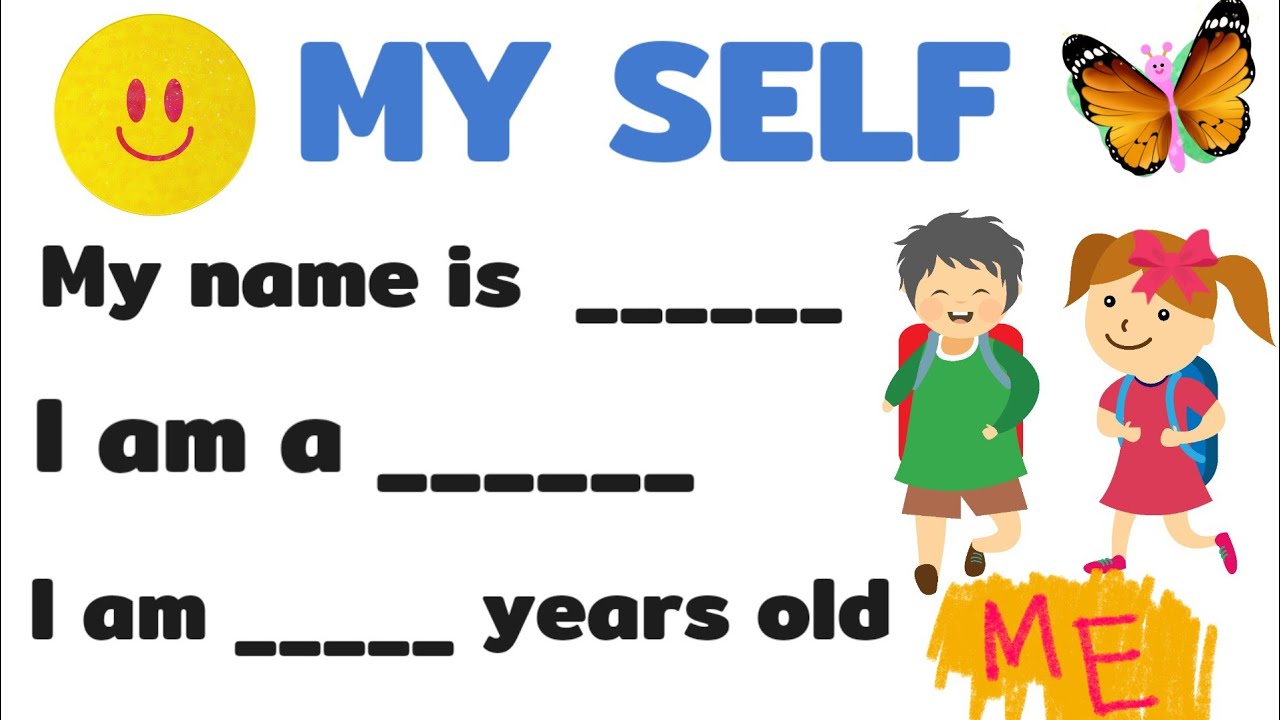 Self Introduction for kids | Learn Myself Essay | Introduction in ...