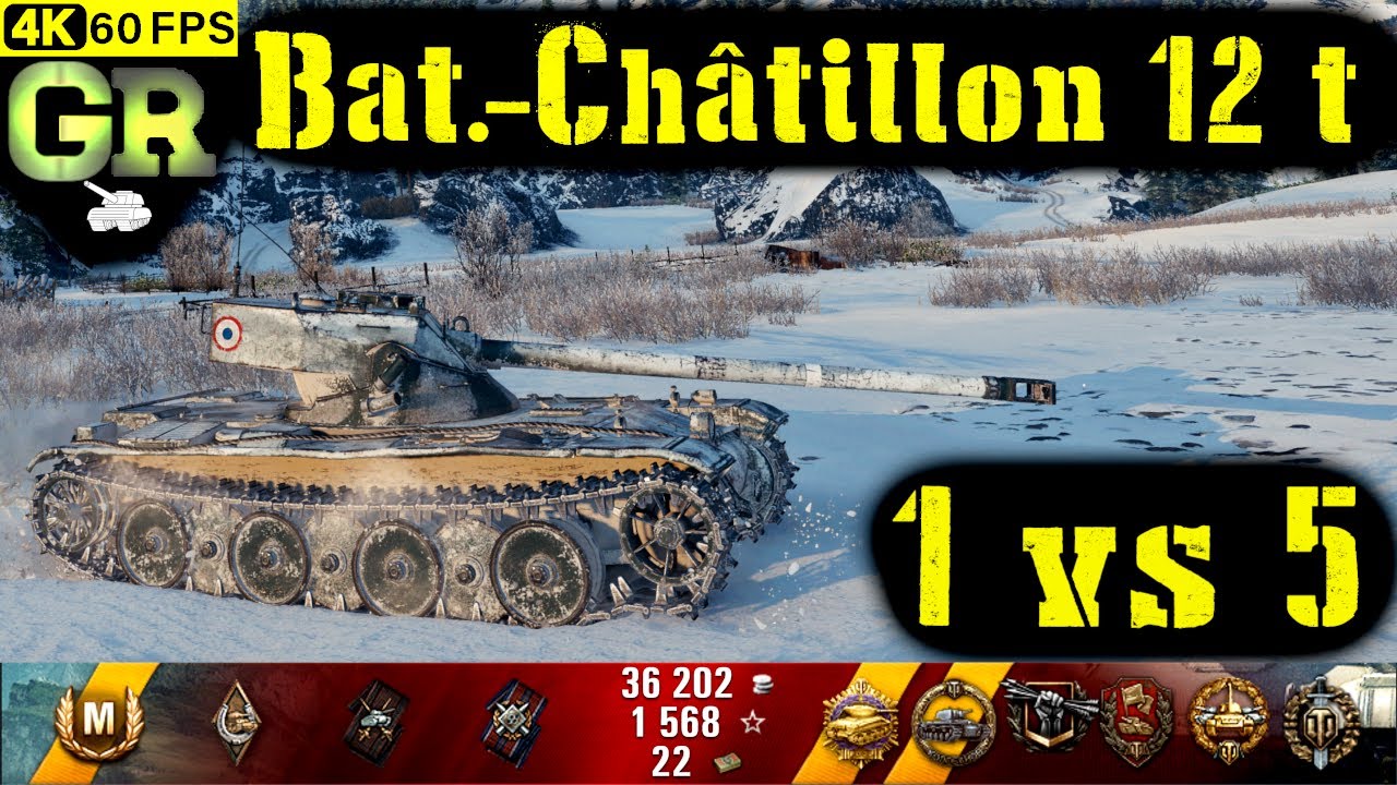 World of Tanks Bat.-Châtillon 12 t Replay - 11 Kills 4K DMG(Patch 1.4.0 ...