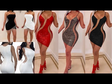 Mini vestidos sexys para fiesta 2o2o/sexy party mini dress/mimi vestido de festa sexy💕💞💕🖤💙💙💃💃🖤💙💙