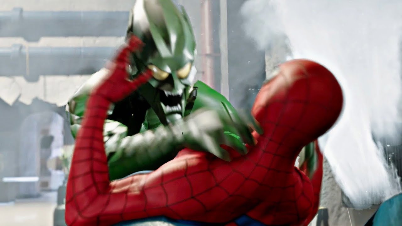 Spider-Man vs Green Goblin Fight Tobey Maguire In New York - YouTube
