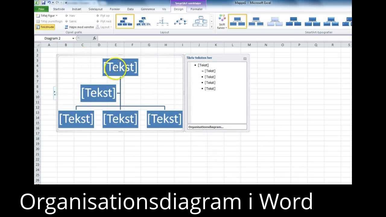 Organisationsdiagram i Word - YouTube