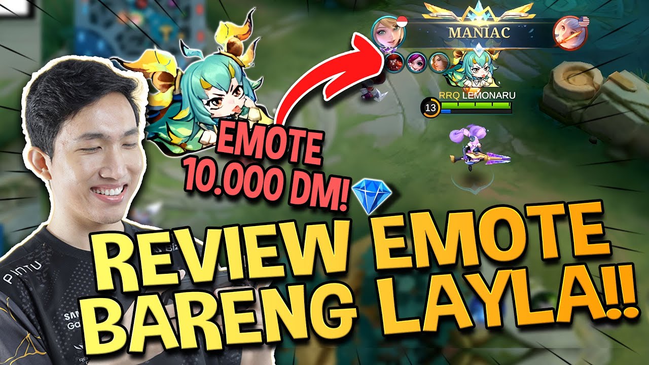 HABISIN 10RB DIAMOND BUAT EMOTE WLEE!! BARENG LAYLA! - Mobile Legends ...