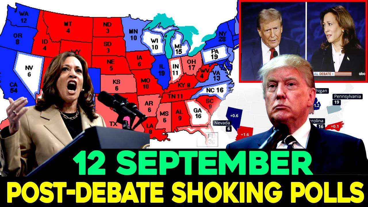 The 2024 Presidential Map Based On Latest Polls(12 SEPTEMBER) Trump VS ...