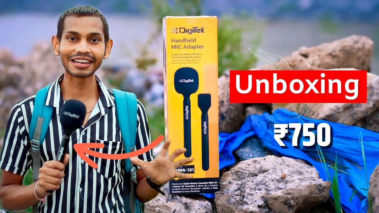 DigiTek Handheld Mic Adapter (DHMA- 101) Unboxing @pappukr374 - YouTube