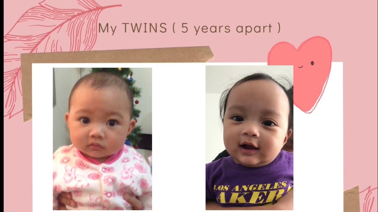 Our TWINS (5 years apart) - YouTube