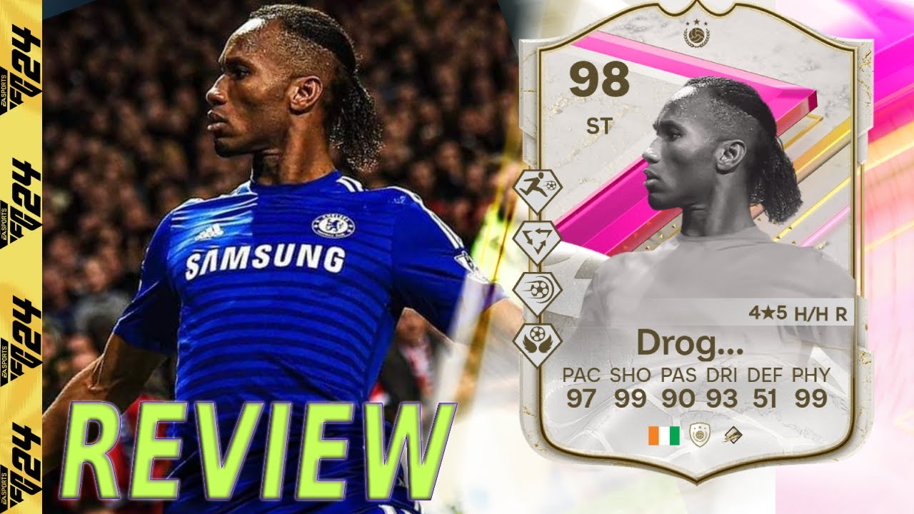 EL DIOS de este juego.. 98 DIDIER DROGBA FUTTIE ICONO EA FC 24 - YouTube