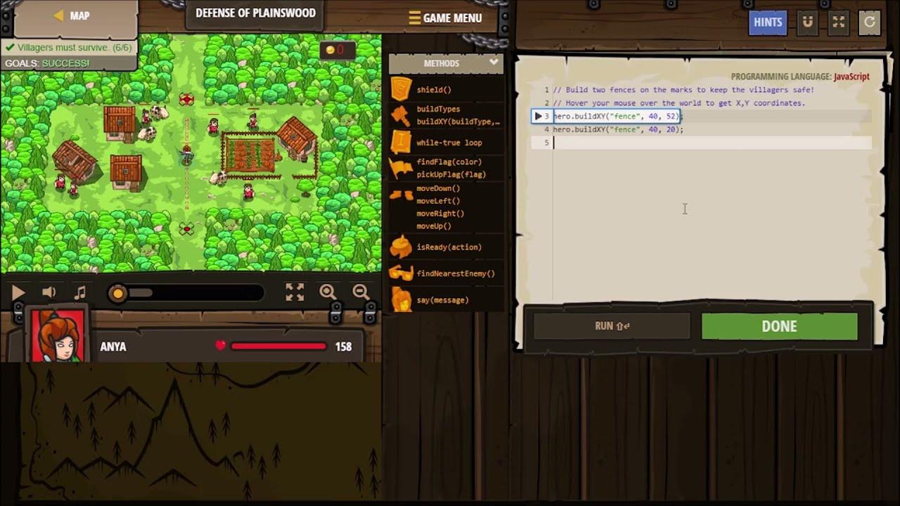 Defense Of Plainswood CodeCombat - YouTube