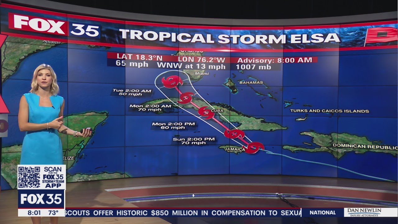 Tracking Elsa: NHC releases new track on Tropical Storm Elsa as it ...