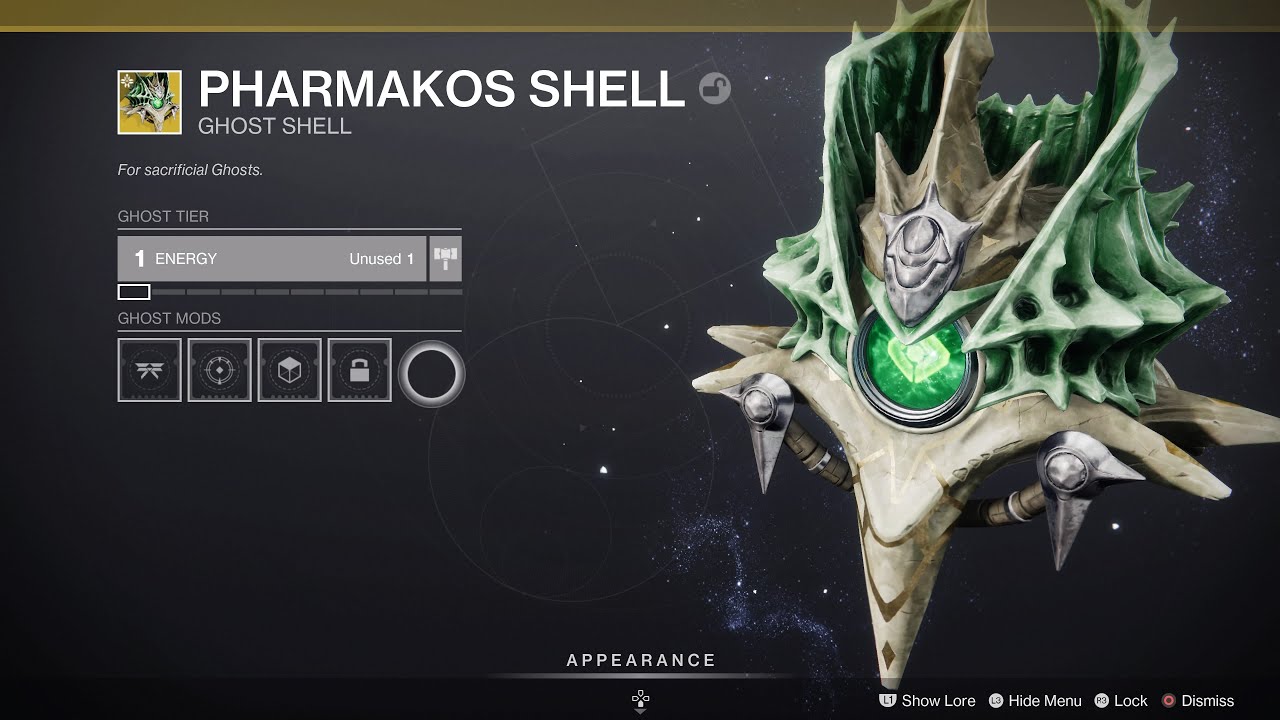 Pharmakos Shell - Spire of Legends Triumph reward - Destiny 2 - YouTube