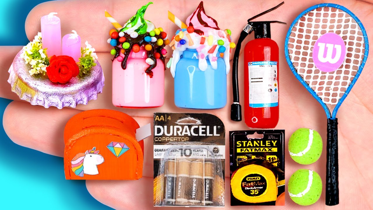 16 REALISTIC MINIATURE HACKS AND CRAFTS, MINIATURE FOR DOLLHOUSE BARBIE ...