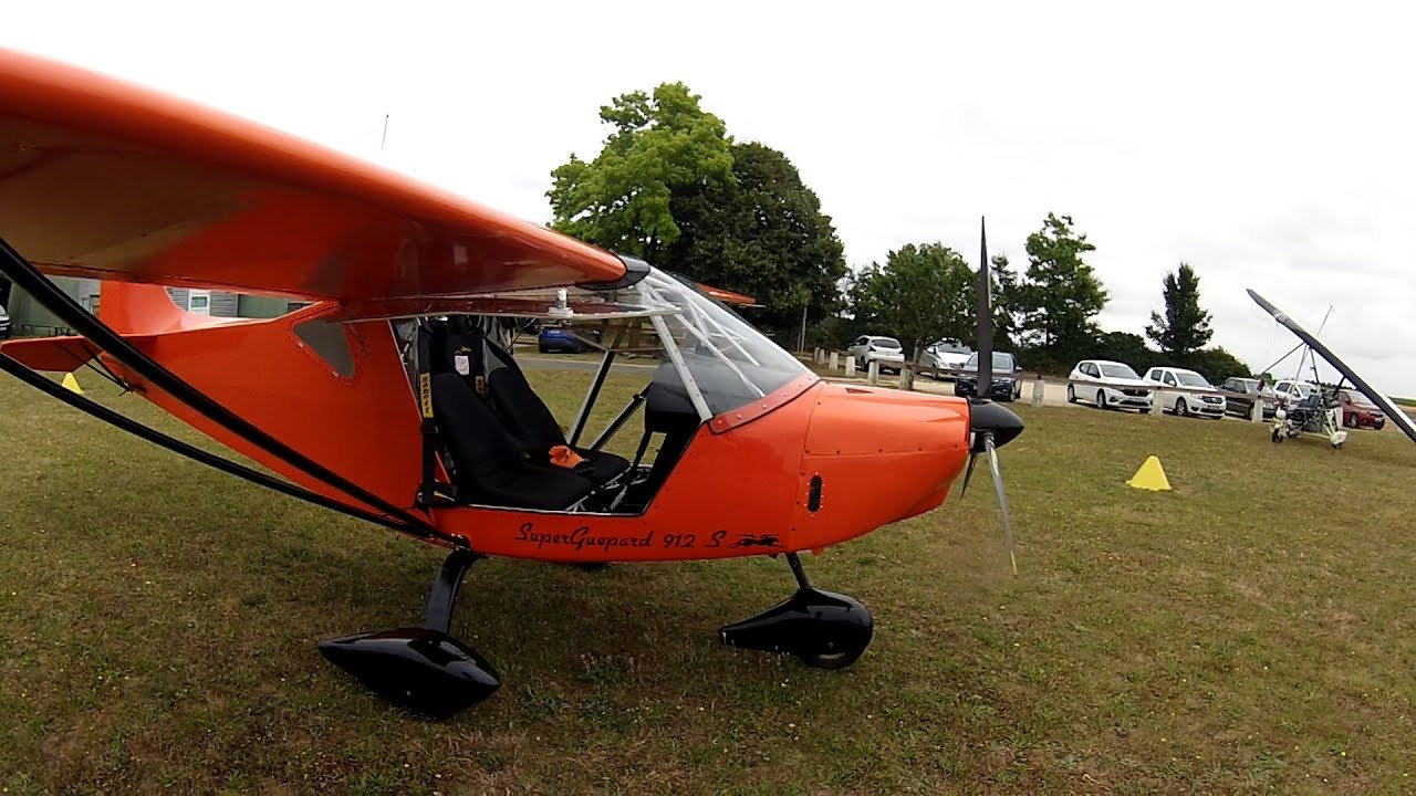 Balade en ulm super-guépard du côté La Rochelle à Usseau - YouTube
