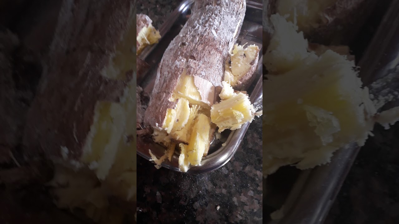 Mandioca assada - YouTube