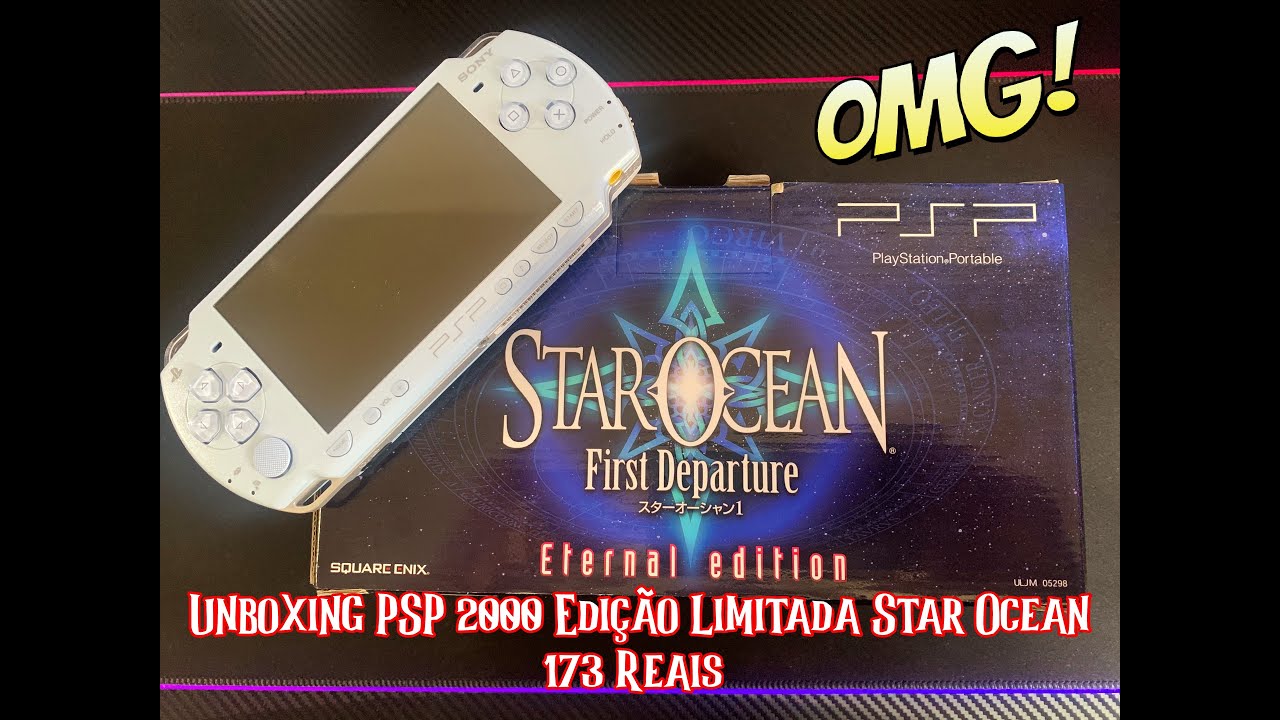 Unboxing PSP 2000 Edição Limitada Star Ocean resultado Caçada Gamer ...