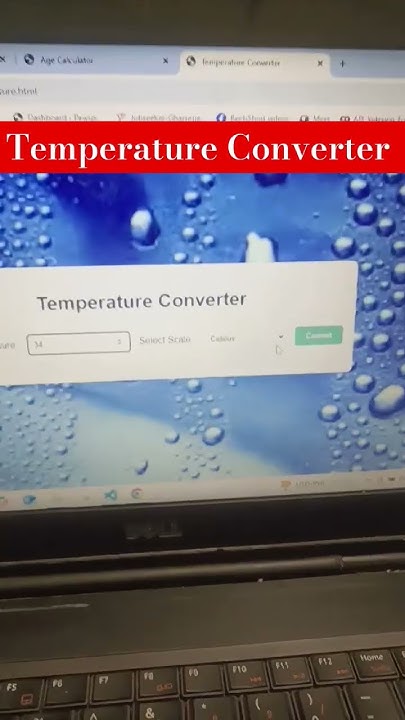How To Code Temperature Converter By Using Htmlcss Javascript Html 4562