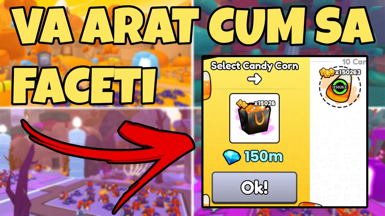 CUM AM REUSIT SA FAC 150.000 CANDY CORN IN PET SIMULATOR 99 - YouTube