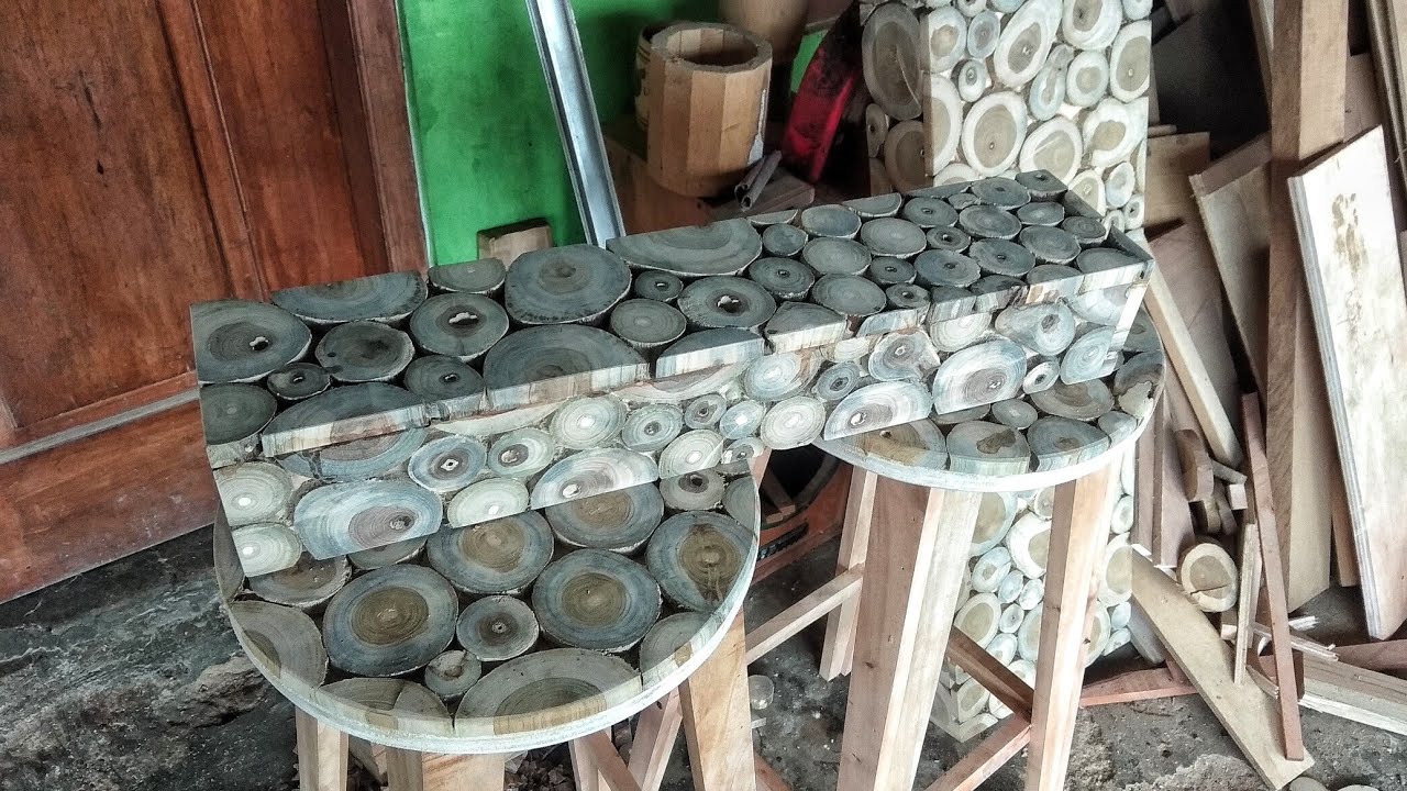 Kerajinan Potongan Ranting Jati Pemanfaatan Kayu Limbah Jadi Barang ...