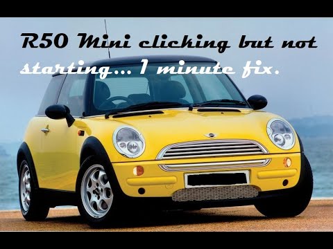 R50 Mini Clicking but not starting.. fix in 1 minute. - YouTube