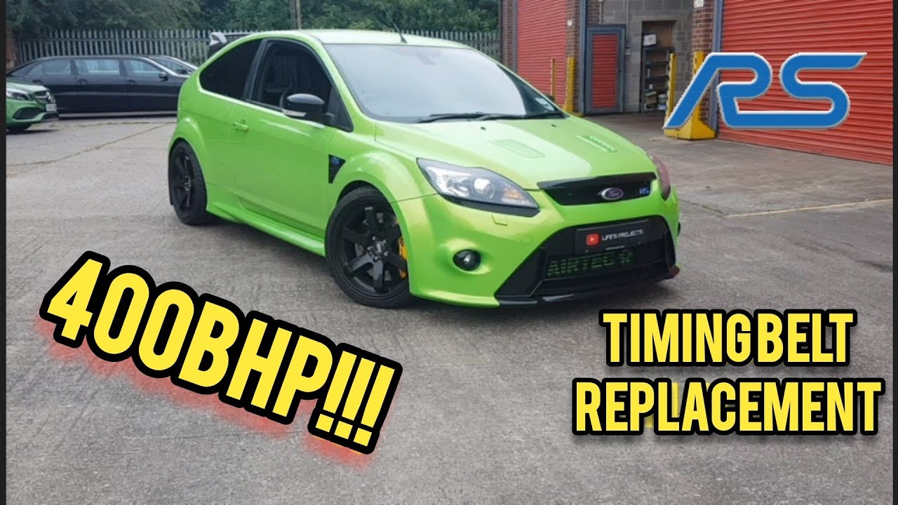 400BHP Ford Focus RS ST Timing Belt Install! 2.5 Volvo 5 Cylinder - YouTube
