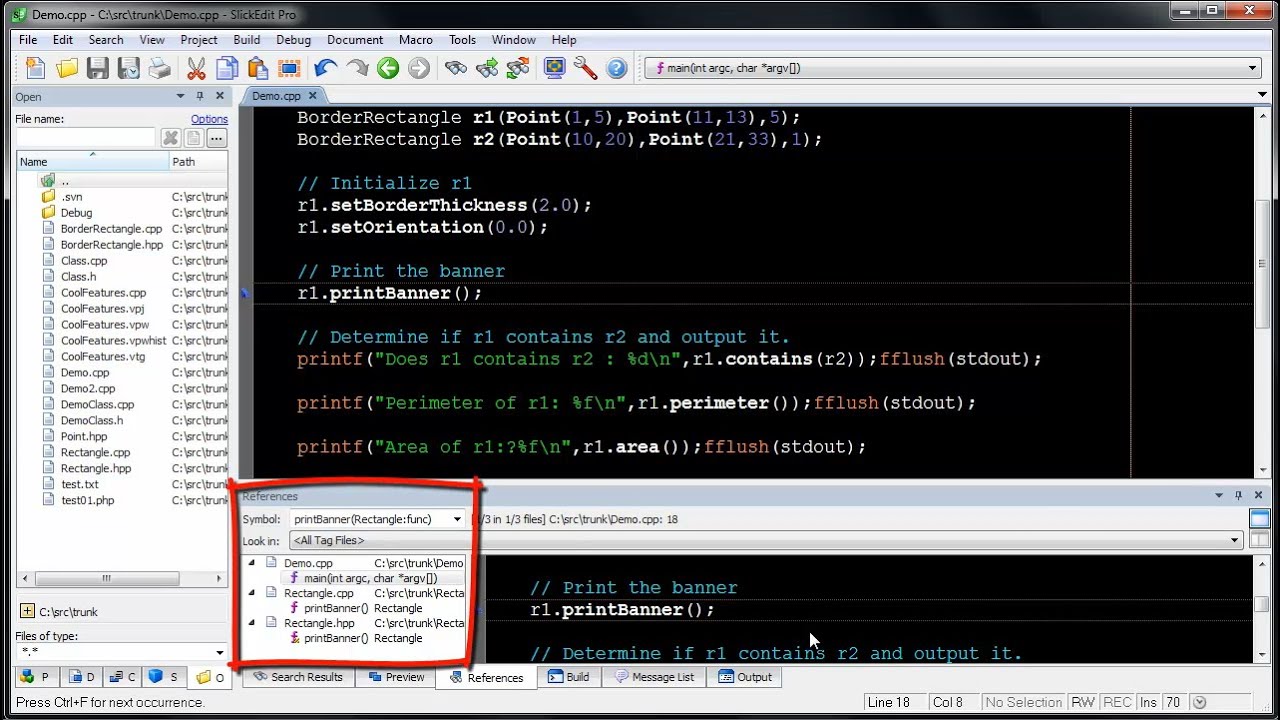 SlickEdit - References - YouTube