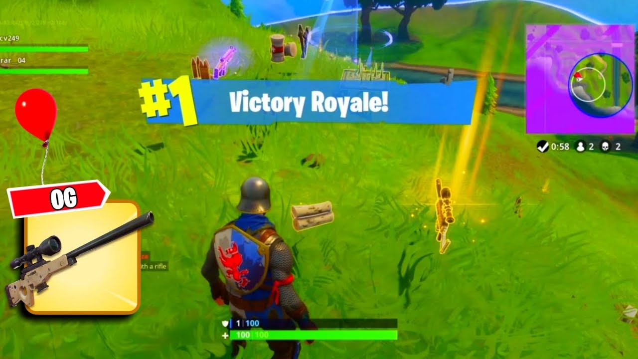 Throwback Win Gameplay | Fortnite Chapter 1 (Happy Birthday Fortnite! 🎂 ...