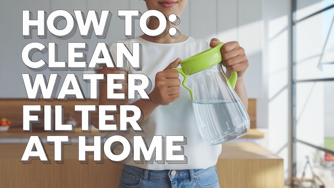 EASY STEPS FOR CLEANING YOUR WATER FILTER - YouTube
