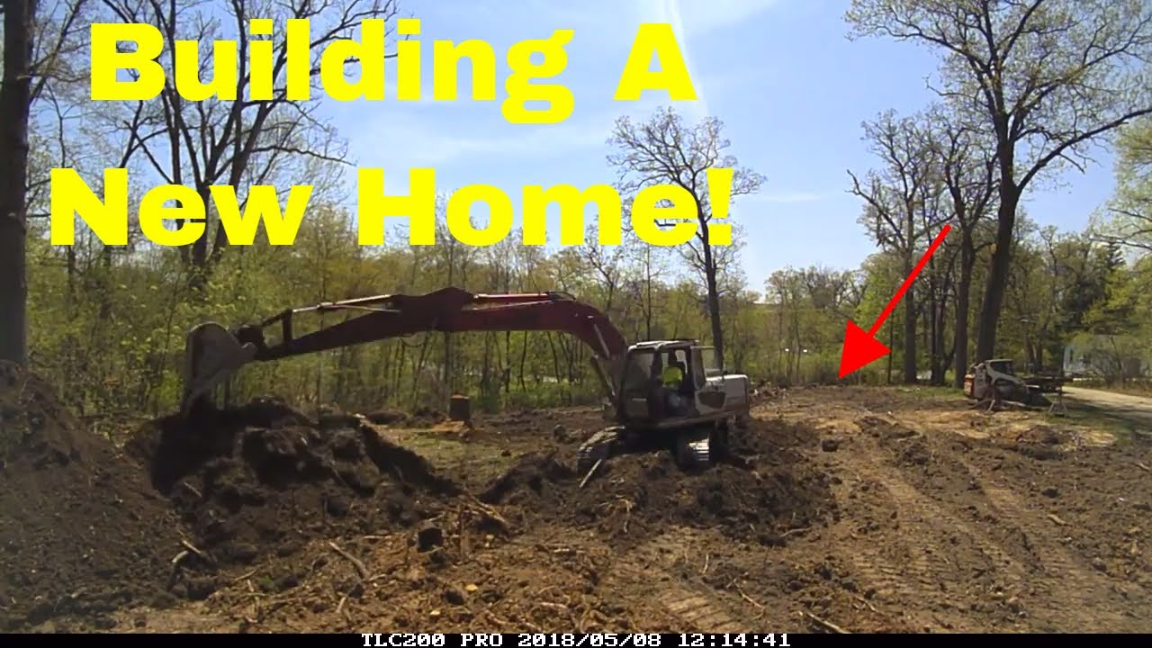 Building a New Home - Digging The Hole - YouTube