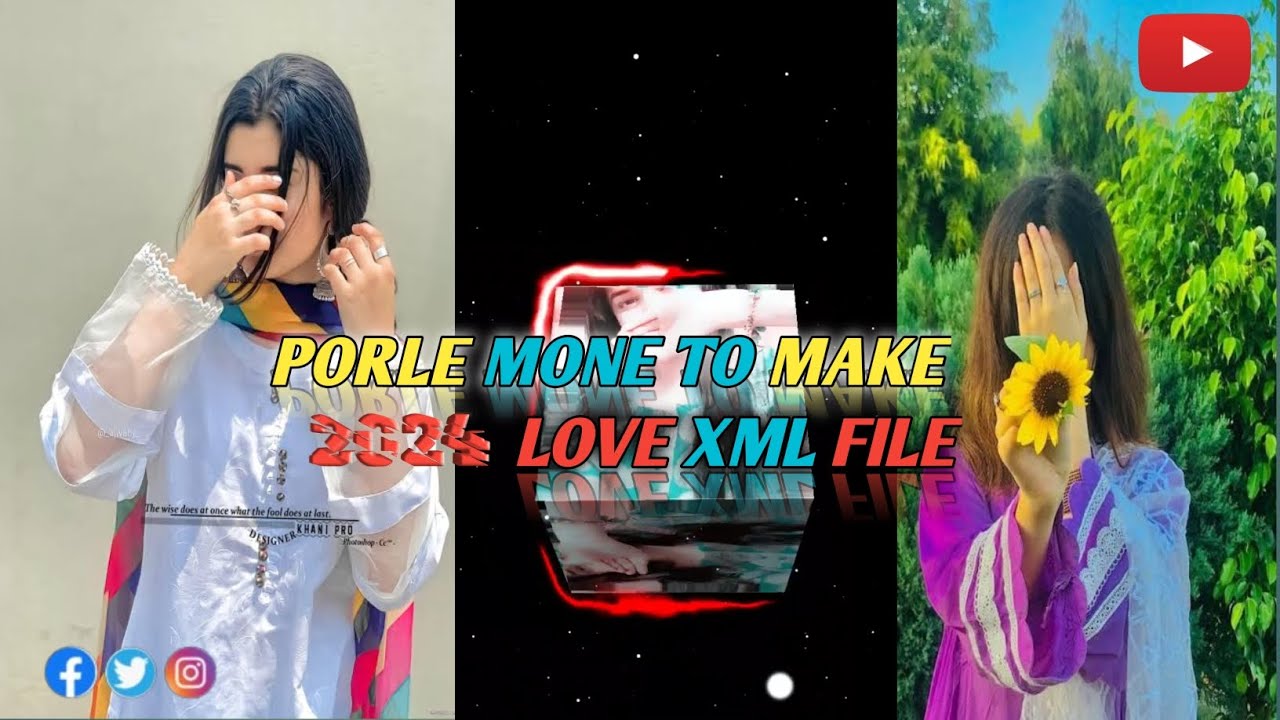 🥰PORLE MONE TOMAKE FILE ALIGHT MOTION EDTING💞#alightmotionediting#xml ...