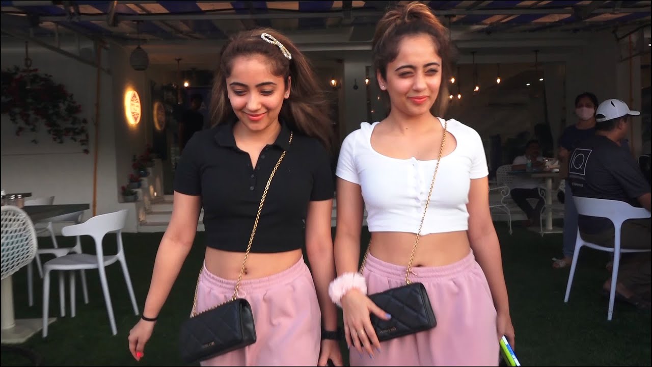 Chinki Minki Cute And funny moment together At Restaurant - YouTube