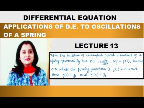 Differential Equation – Applications To Oscillations Of Spring With ...