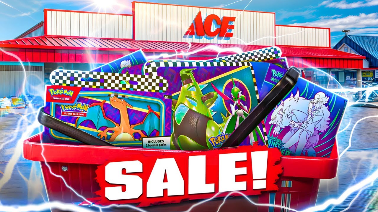 Finding DISCOUNTED Pokémon Packs in ACE Hardware! Can We Profit? - YouTube
